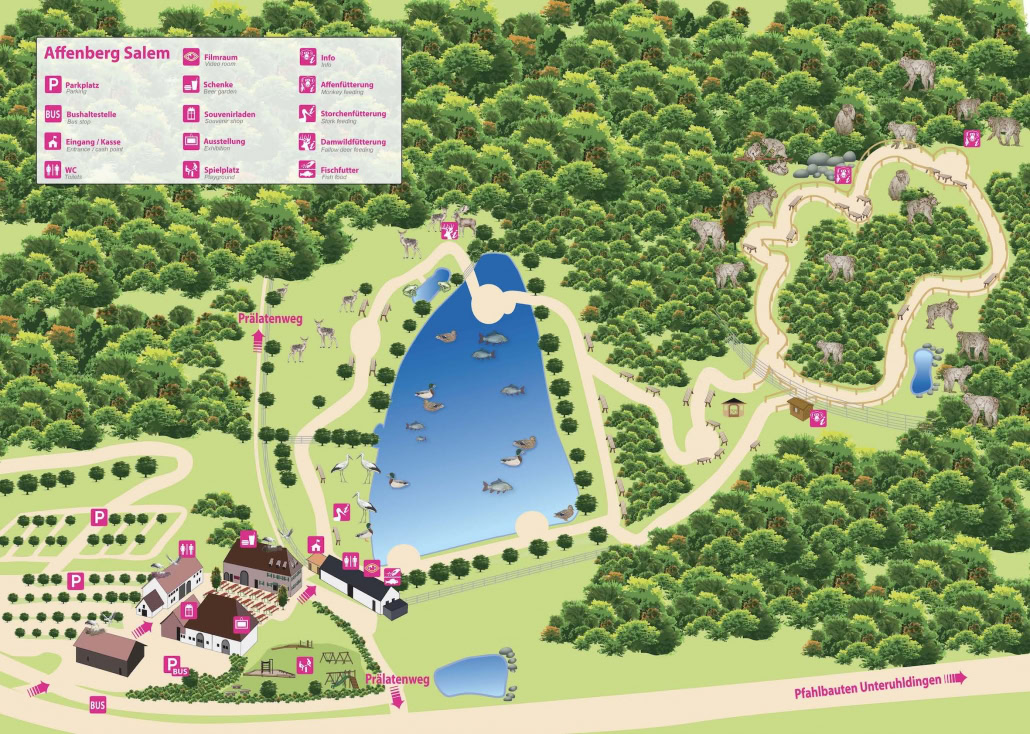 Map and flyer – Affenberg Salem